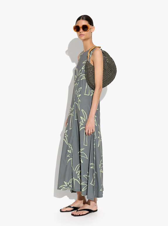 LONG PRINTED DRESS