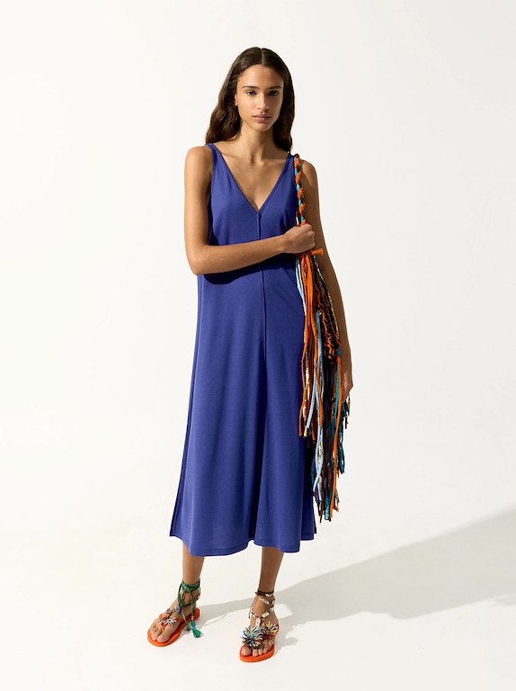 MIDI DRESS WITH STRAPS