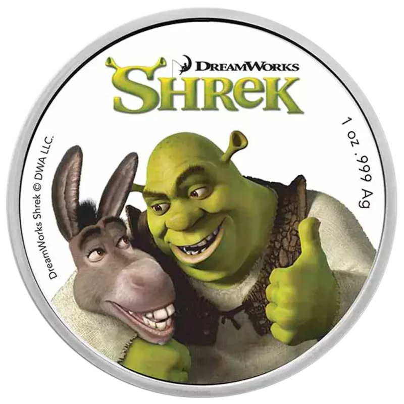Srebrni novčić Shrek 1 oz