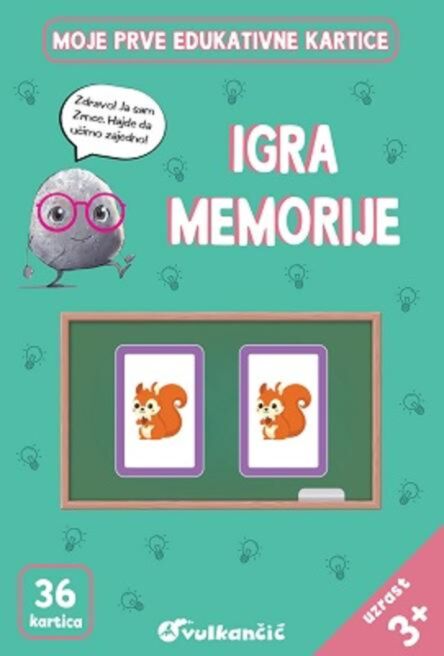 VULKAN KNJIGA ZRNCE KARTICE – IGRA MEMORIJE – LATINICA