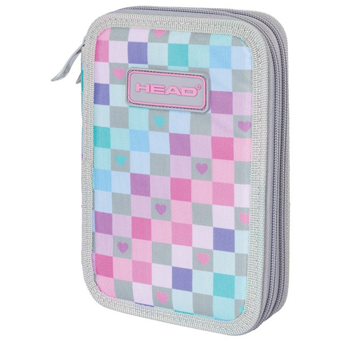 Pernica prazna 2zipa AC2 Checkered Hearts 24.Head 503024066 pastelni*PK*!!