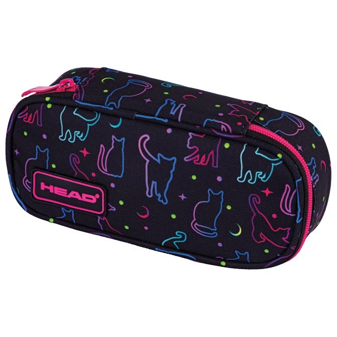 Pernica prazna ovalna 1zip 1 preklop AC6 Night Cat 24.Head 503024036 crna*PK*!!