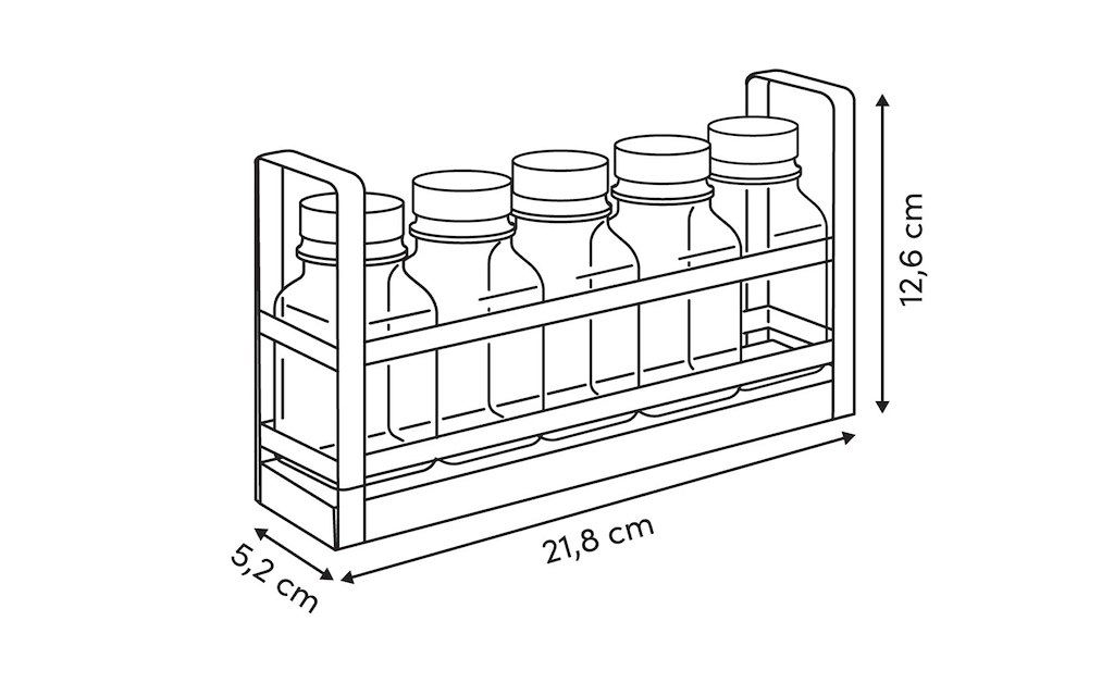 Stalak za začine s 5 posuda Balm 21,8cm