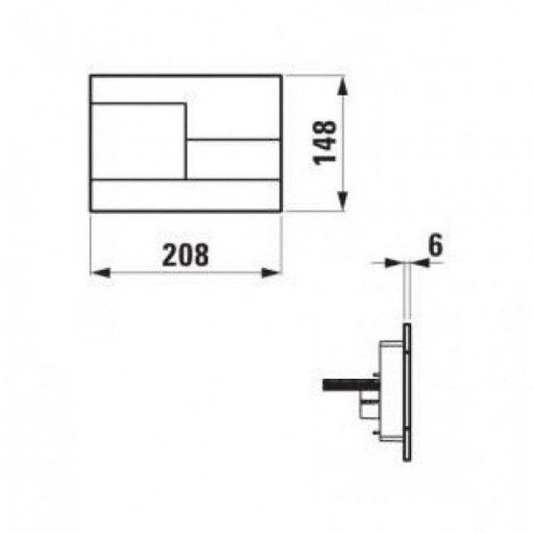 LAUFEN INEO TASTER SKYLIN CRNI