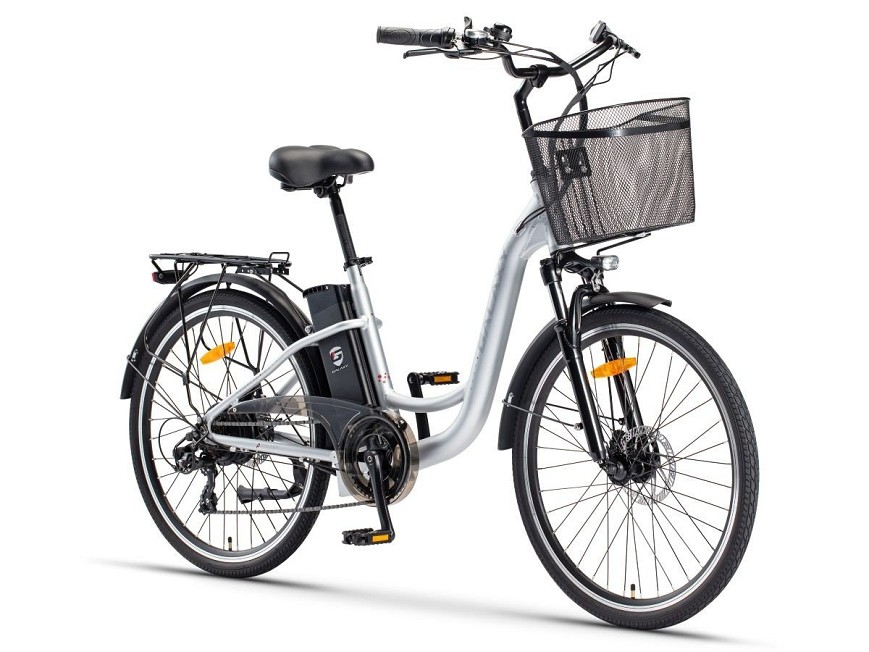 330082 - Električni bicikl 26" (250W 36V/10.4Ah lithium) VALENCIA siva / pesak mat