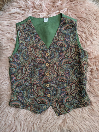 Vintage goblen rad prsluk