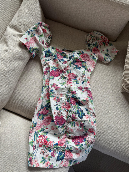 ZARA mini cvetna uska haljina S