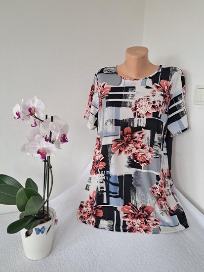 NOVA floral majica-tunika vel XXL