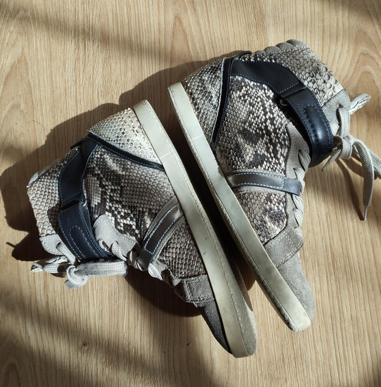 BARBARA BUI Lux SneakerWedge Zmijska Koža 38