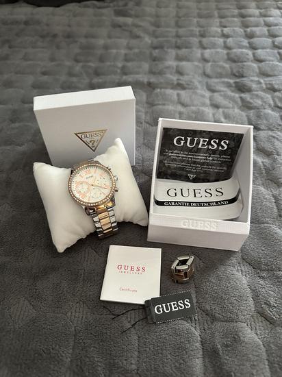Guess silver-rose gold ženski sat