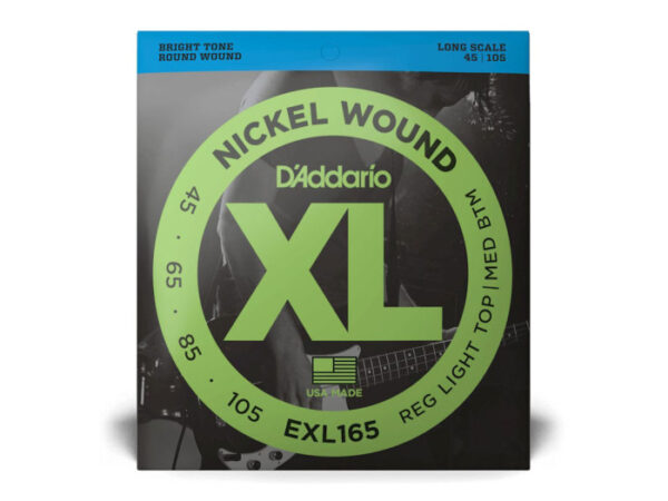 D’Addario EXL165 Nickel Wound žice za bas gitaru (45-105)