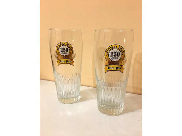 JELEN PIVO 250 godina APATINSKA PIVARA - DVE ČAŠE 2006.