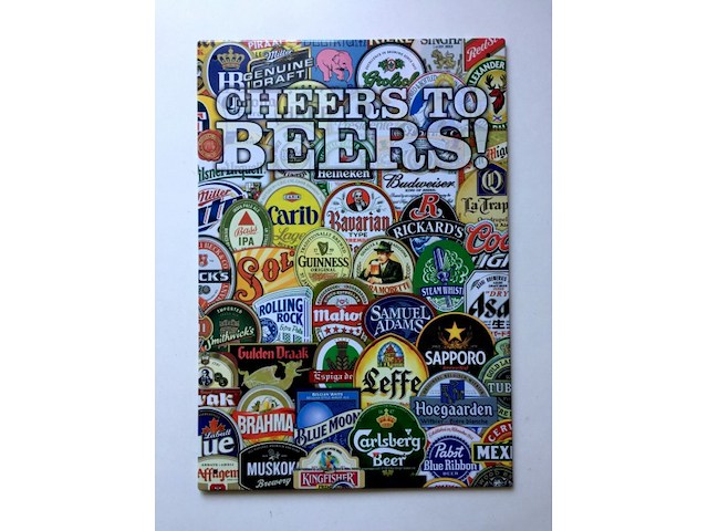 CHEERS TO BEERS! ZIDNA METALNA TABLA REKLAMA ZA PIVO