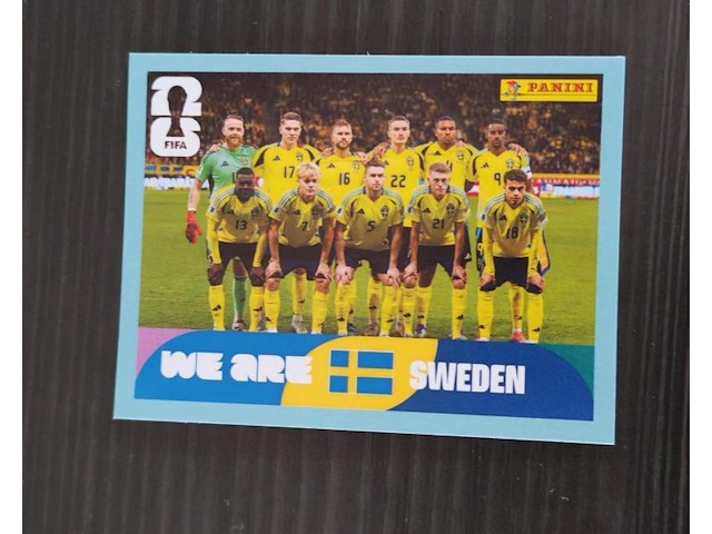 Panini FIFA 2026 USA SWE 13