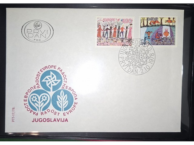 FDC Ša 2195 - 2196 Radost Evrope
