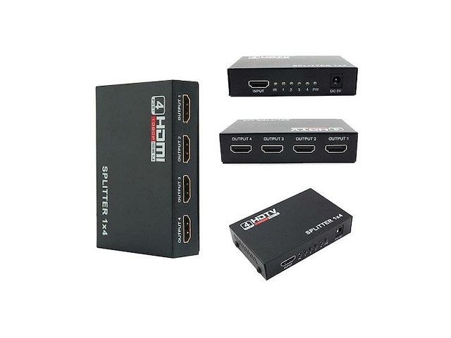 HDMI spliter 1/4 1080P 3D V1.4 aktivni