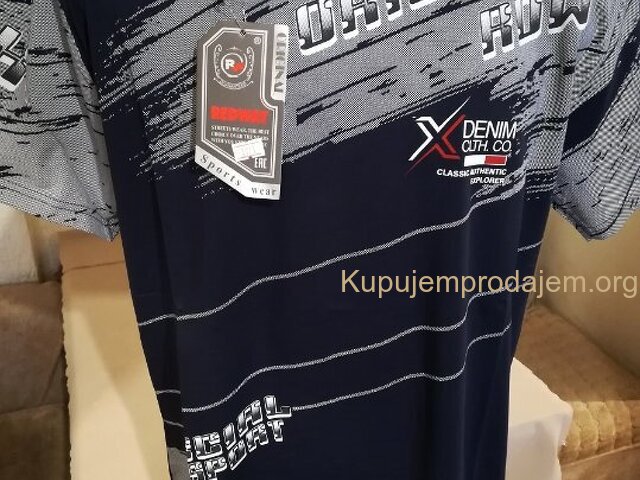 Kvalitetna muska pamucna majica Redway u velikom broju 4XL Teget