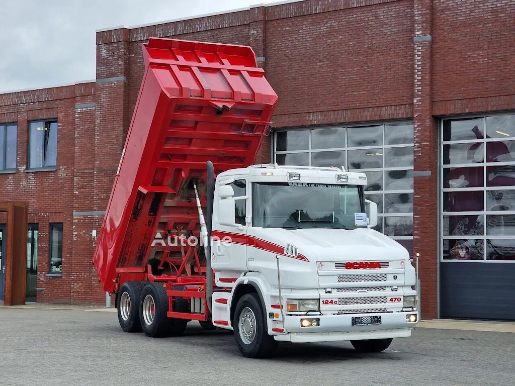 Scania T124-470 6x2 - Tipper - Manual gearbox - Full steel - Robson Dri kiper