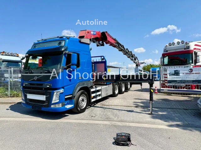 Volvo FH 500 8x4 / HMF 5020 K6 + Fly Jip K5 Funk / Eu6 kamion s ravnom platformom
