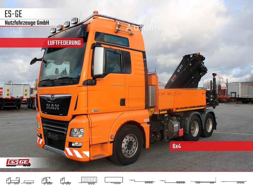 MAN TGX 26.540 kamion s ravnom platformom