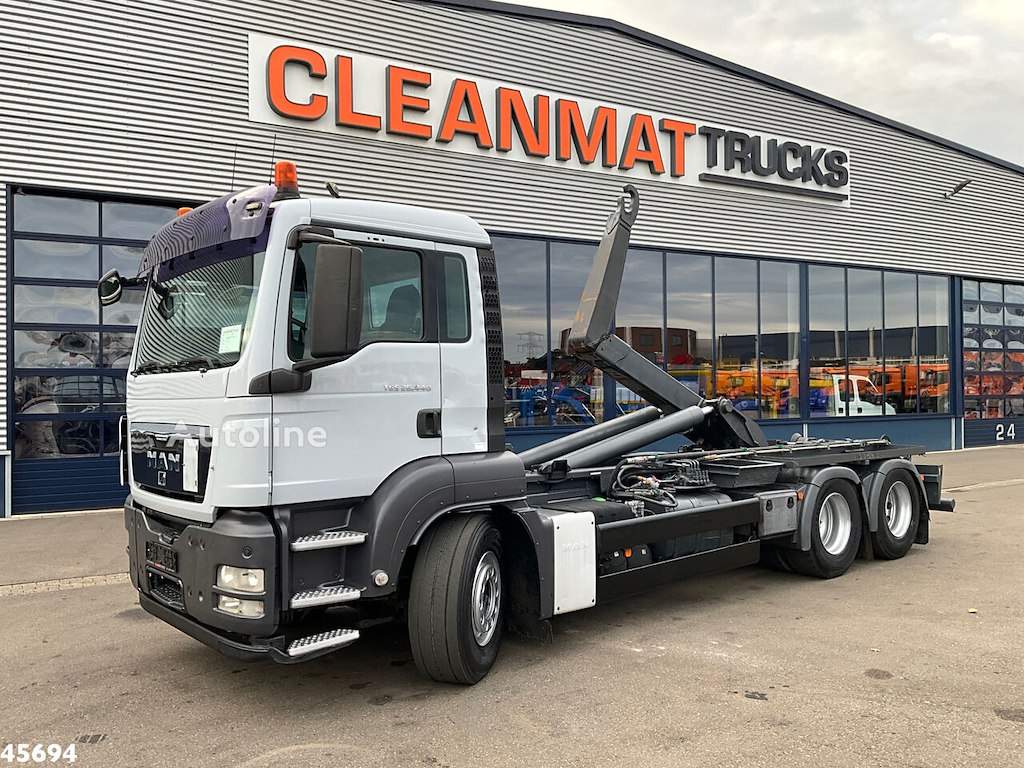 MAN TGS 26.440 6x4 ZF Intarder Manual 26 Ton haakarmsysteem kamion rol kiper