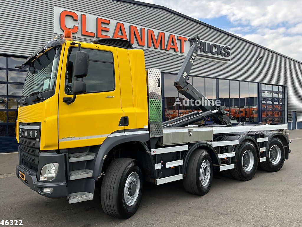 GINAF X6 4341 8x4H Euro 6 Multilift 30 Ton haakarmsysteem kamion rol kiper
