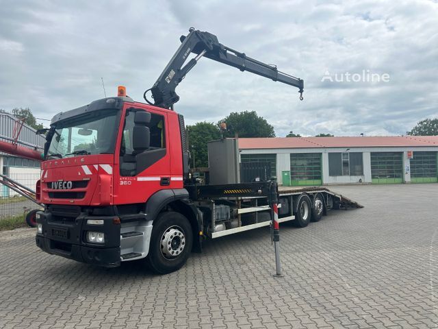 IVECO AD260S36 / Hiab 166 Funk / Maschinentransporter autotransporter
