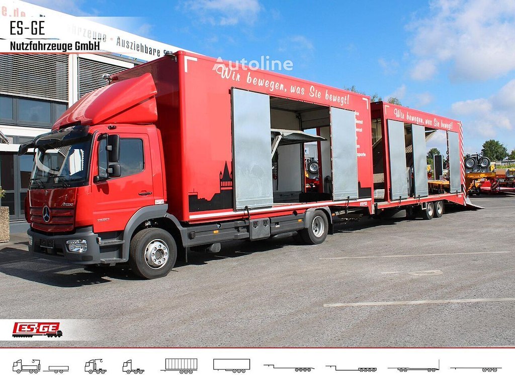 Novi Mercedes-Benz autotransporter + prikolica autotransportera
