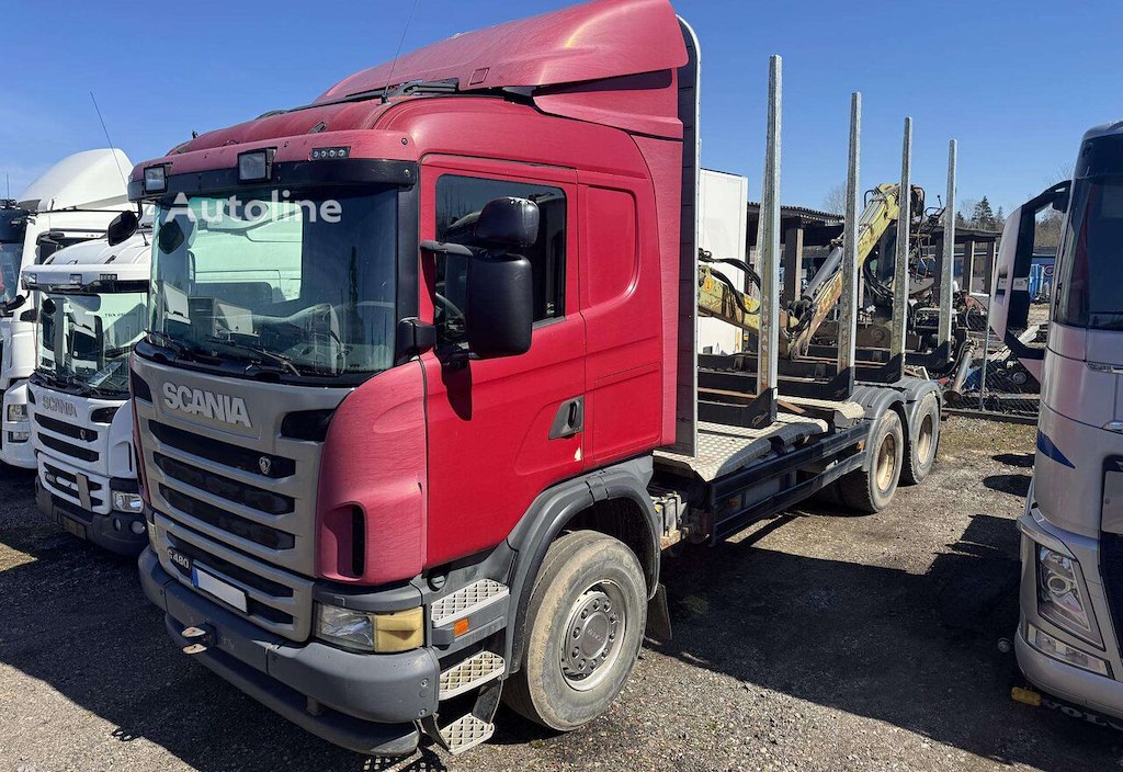 Scania G480 6x4 + LOGLIFT 96ST LOW mileage kamion za prevoz drva