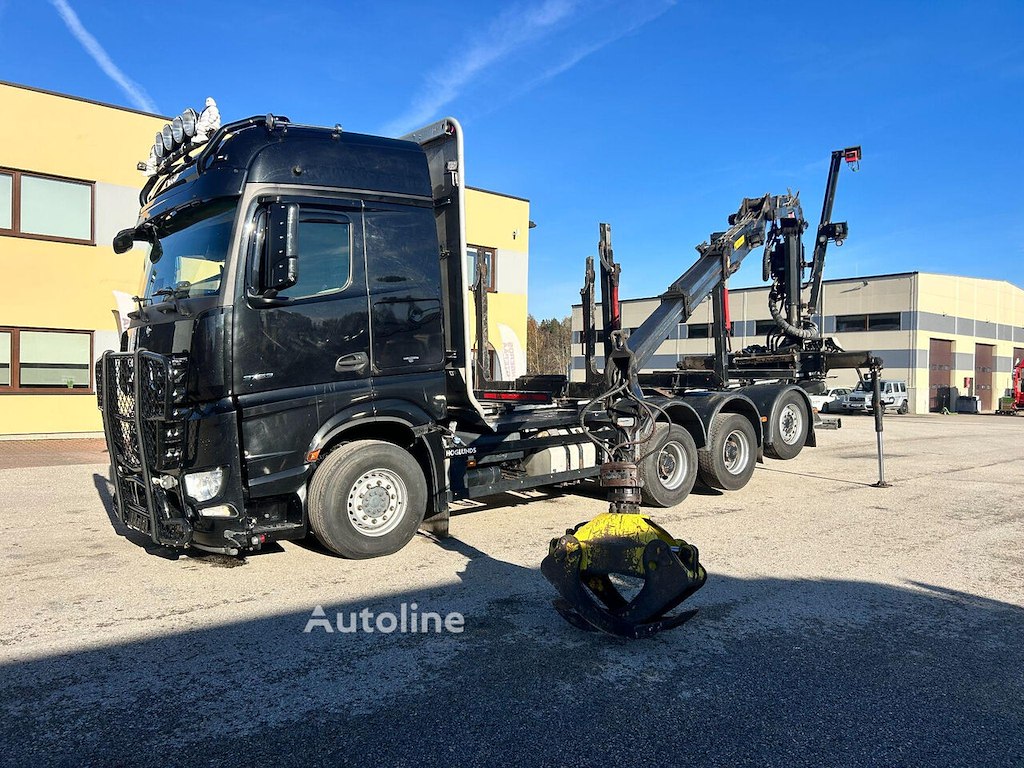 Mercedes-Benz AROCS 3763 8X4*4 EURO6 + LOFLIFT 125Z HiVision kamion za prevoz drva