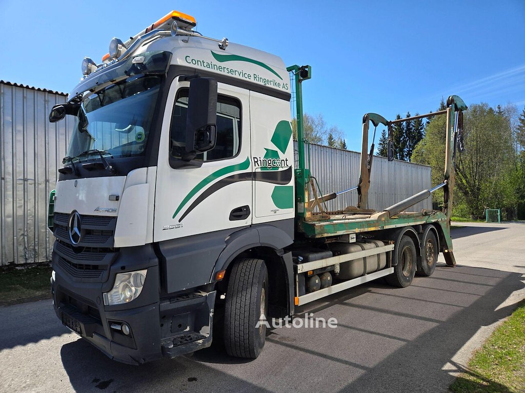 Mercedes-Benz ACTROS 2551 6X2 JOAB 2 CONTAINERS kamion autopodizač kontejnera