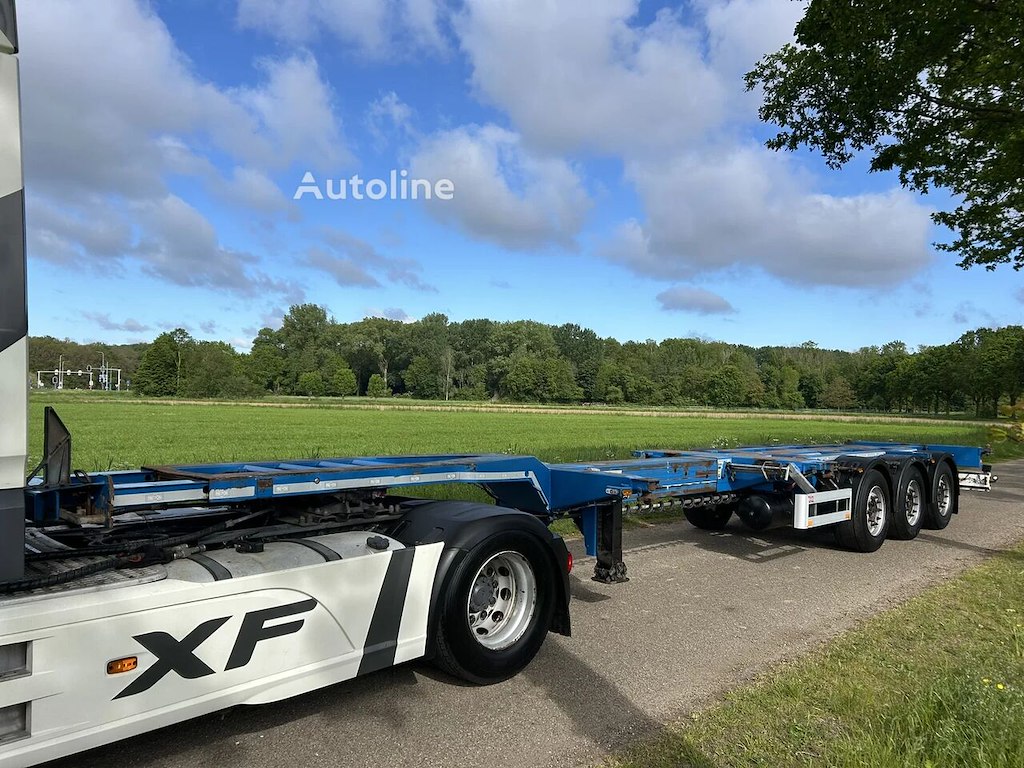 Pacton N/A ET3 3 x extendable / Tuf 4-2027 / disc brakes / lifing axle poluprikolica za prevoz kontejnera