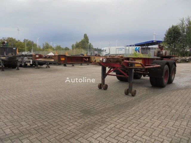 Krone SZC 20 Z STEEL SUSPENSION NL KENTEKEN 6 IN STOCK poluprikolica za prevoz kontejnera
