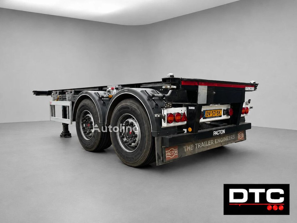 Pacton N/A 20ft. container chassis | ADR | geschoopeerd poluprikolica za prevoz kontejnera