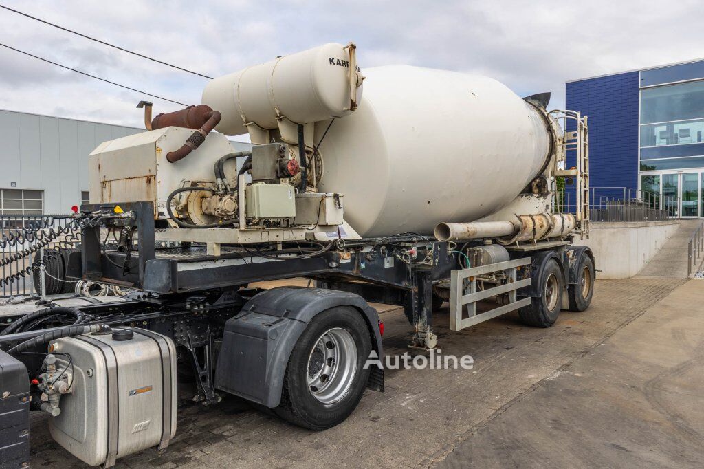 Renders BETON MIXER 12M3 + MOTOR (MALAXEUR/MISCHER) poluprikolica betonska mešalica
