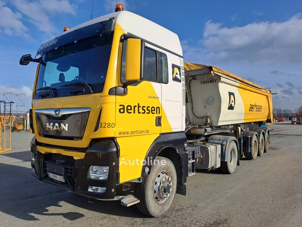 Stas S300CX ALU + MAN TGX18.470 Hydrodrive prikolica kiper