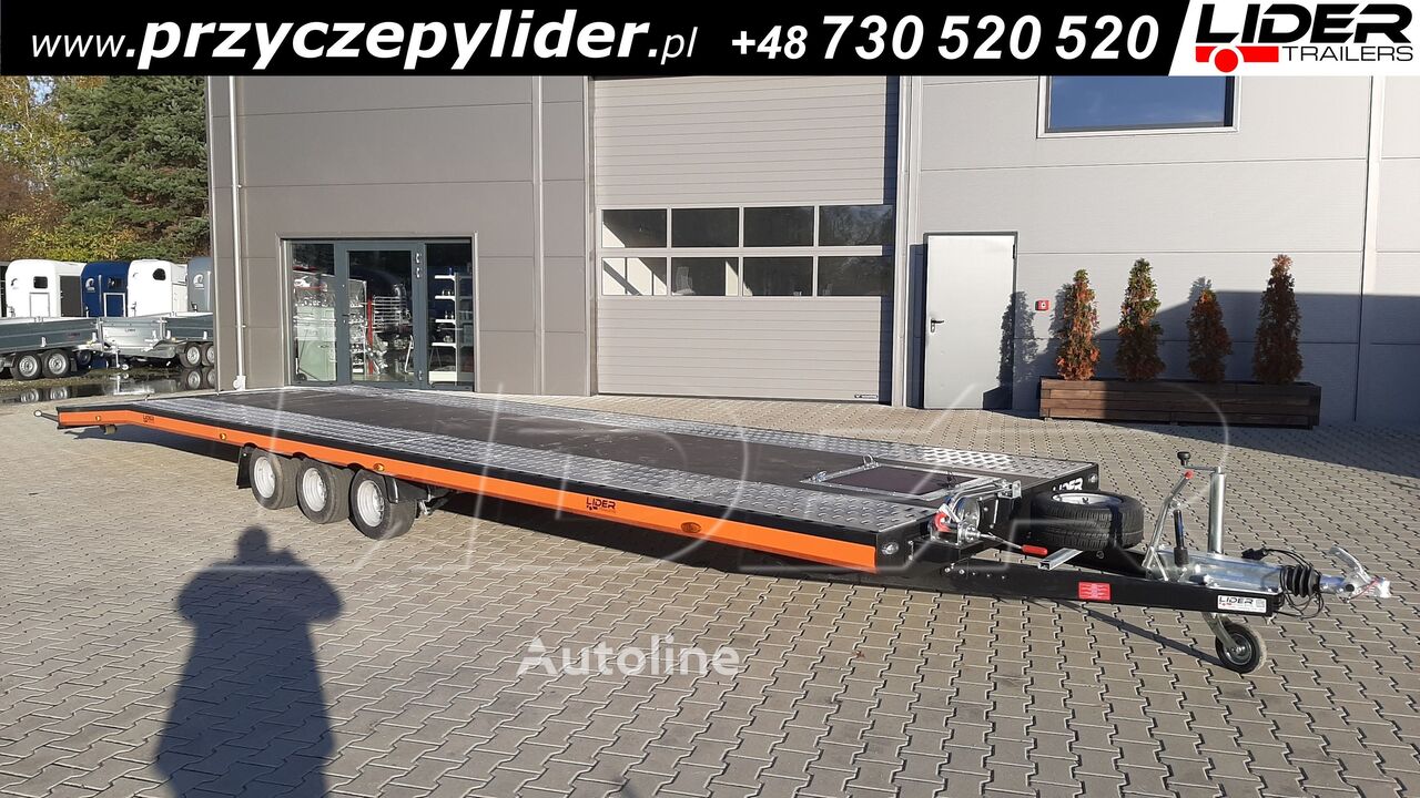 Nova Niewiadów NW-064B laweta 850x210cm, INDIANA PREMIUM COLOR, LOHR ALU + SKLE prikolica autotransportera
