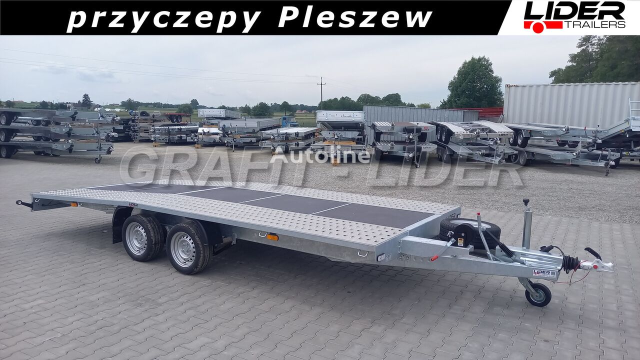 Nova Niewiadów BR-007 przyczepa 500x210cm, laweta JUPITER NM, LOHR ALU + SKLEJK prikolica autotransportera