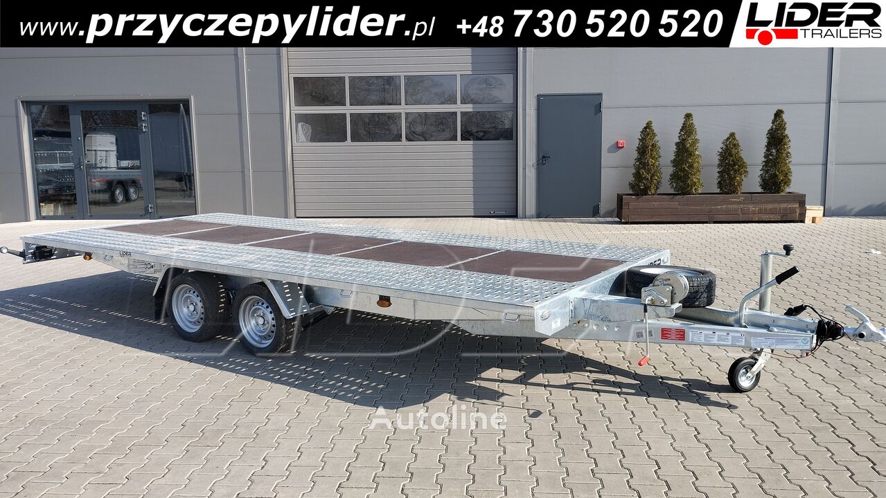 Nova Niewiadów BR-076A przyczepa 500x210cm, MARS laweta płaska, LOHR STAL + SKL prikolica autotransportera
