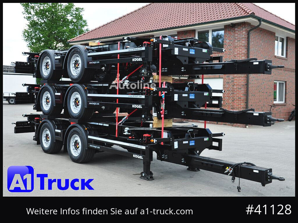 Nova Kögel ZW 18 BDF, Midi Tandem, Neu sofort prikolica za kontejnere