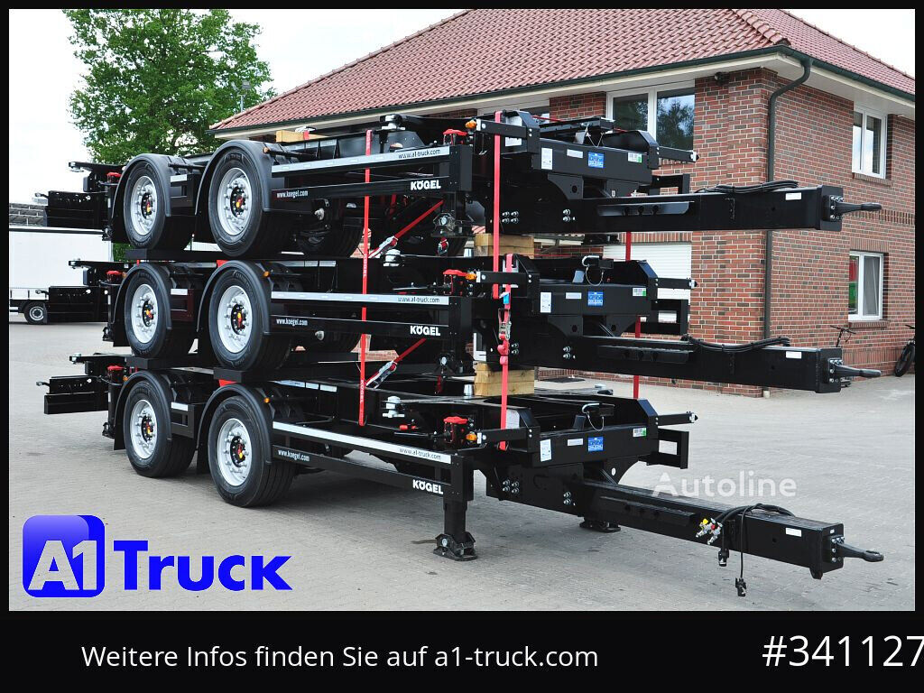 Nova Kögel ZW 18 BDF, Midi Tandem, Neu sofort prikolica za kontejnere