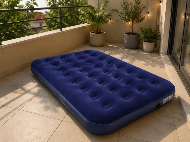Avenli vazdušni krevet na naduvavanje za dve osobe 203x152x22 cm velur površina