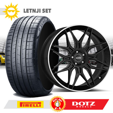 285/40 R21 SET PIRELLI + DOTZ LB BLK POL LIP 5/112