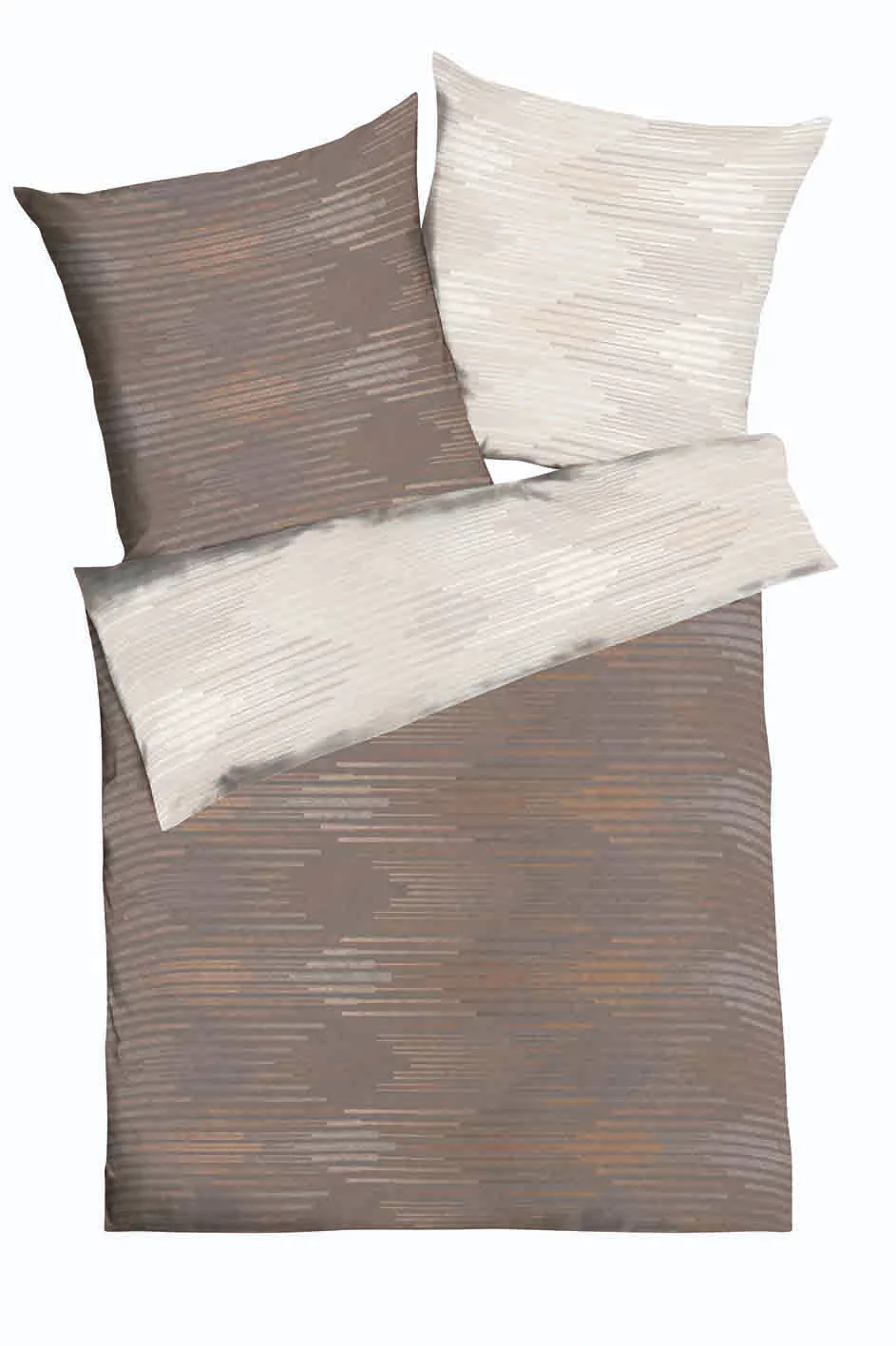 Kaeppel POSTELJINA IKAT 140/200 cm saten braon