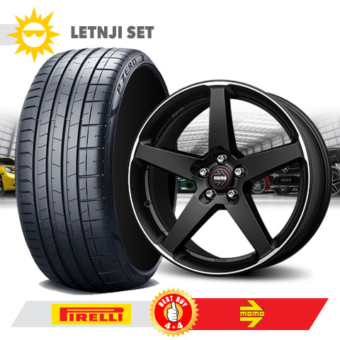 235/50 R19 SET PIRELLI + MOMO FIV MB POL 5/112