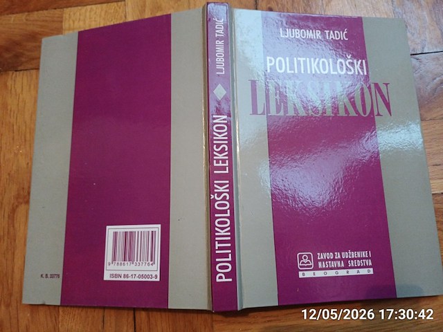 LJUBOMIR TADIĆ, POLITIKOLOŠKI LEKSIKON
