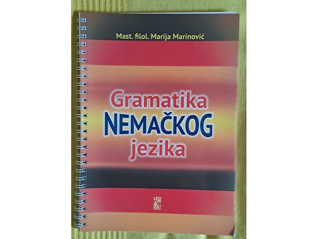 Gramatika Nemačkog jezika  Marija Marinović