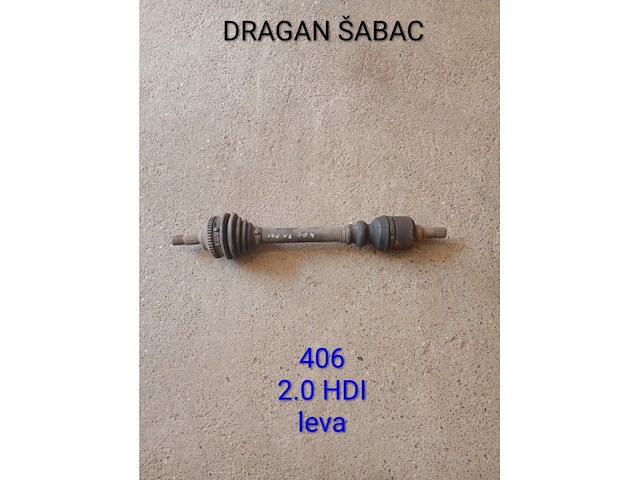 PEUGEOT 406 poluosovina leva 2.0 HDI