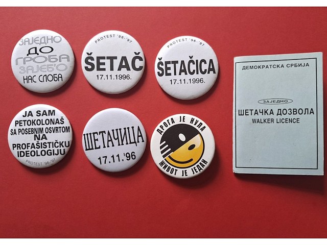 Bedževi Protesti 1996-97