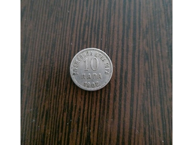 Crna Gora 10 para 1908.